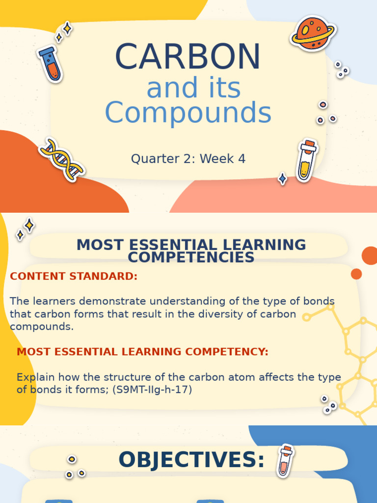 Carbon and Its Properties | PDF | Chemical Bond | Organic Compounds