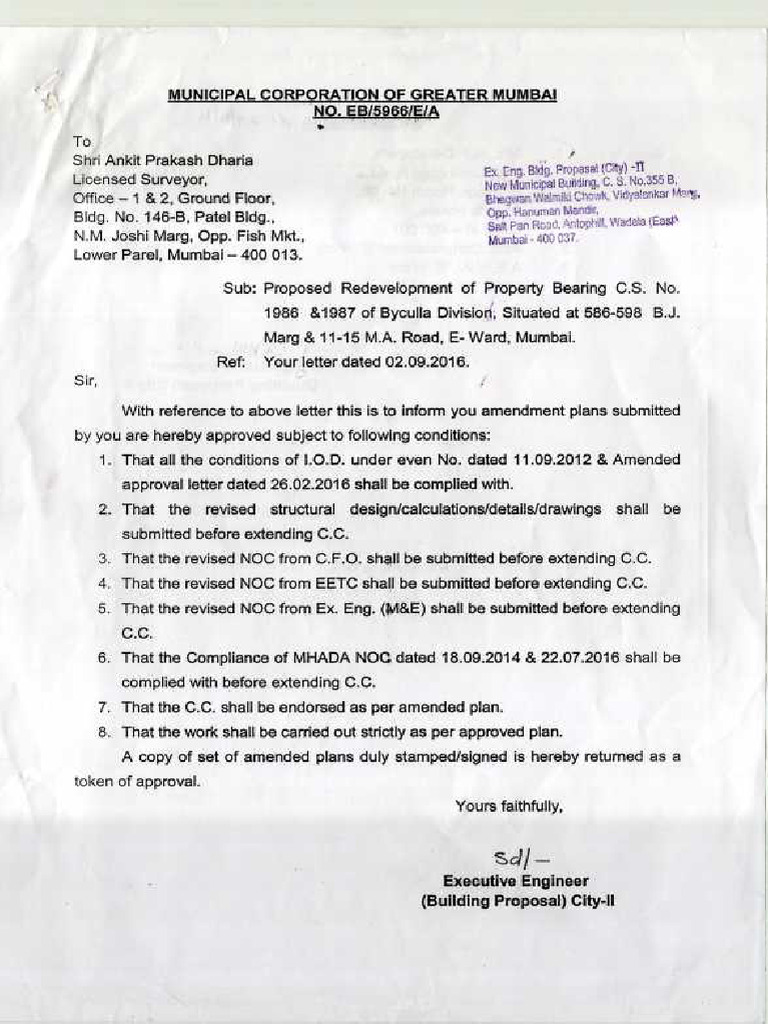 1 Building Plan Approval (IOD) | PDF