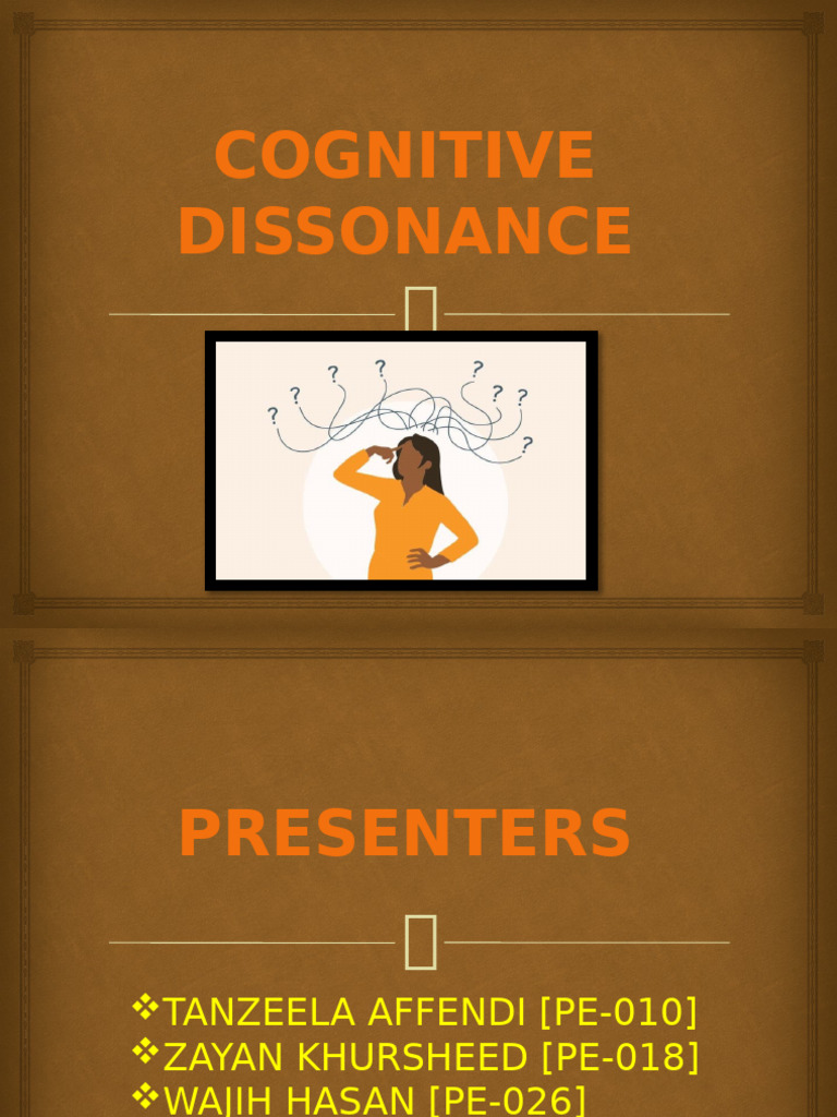 Understanding Cognitive Dissonance | PDF | Cognitive Psychology ...