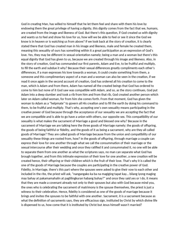 God in Creating Man | PDF | Adam | Sacraments