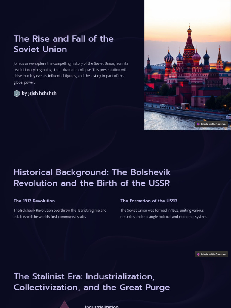 The Rise and Fall of The Soviet Union | PDF | Soviet Union | World Politics