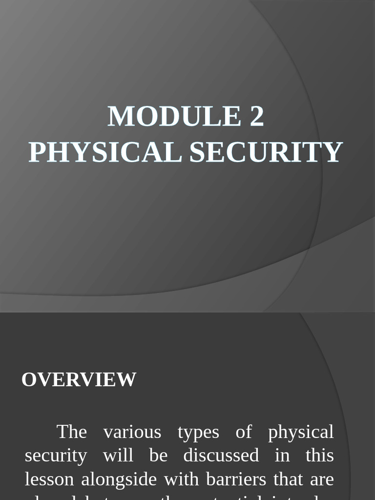 Understanding Physical Security Barriers | PDF | Physical Security | Securities