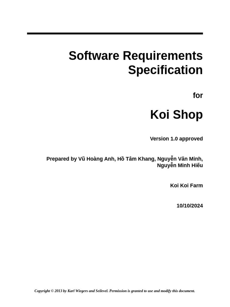Software Requirements Specification Template (1) | PDF | User Interface | Usability