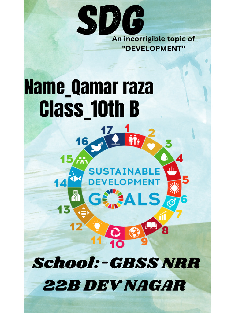 Presentation SDGs | PDF