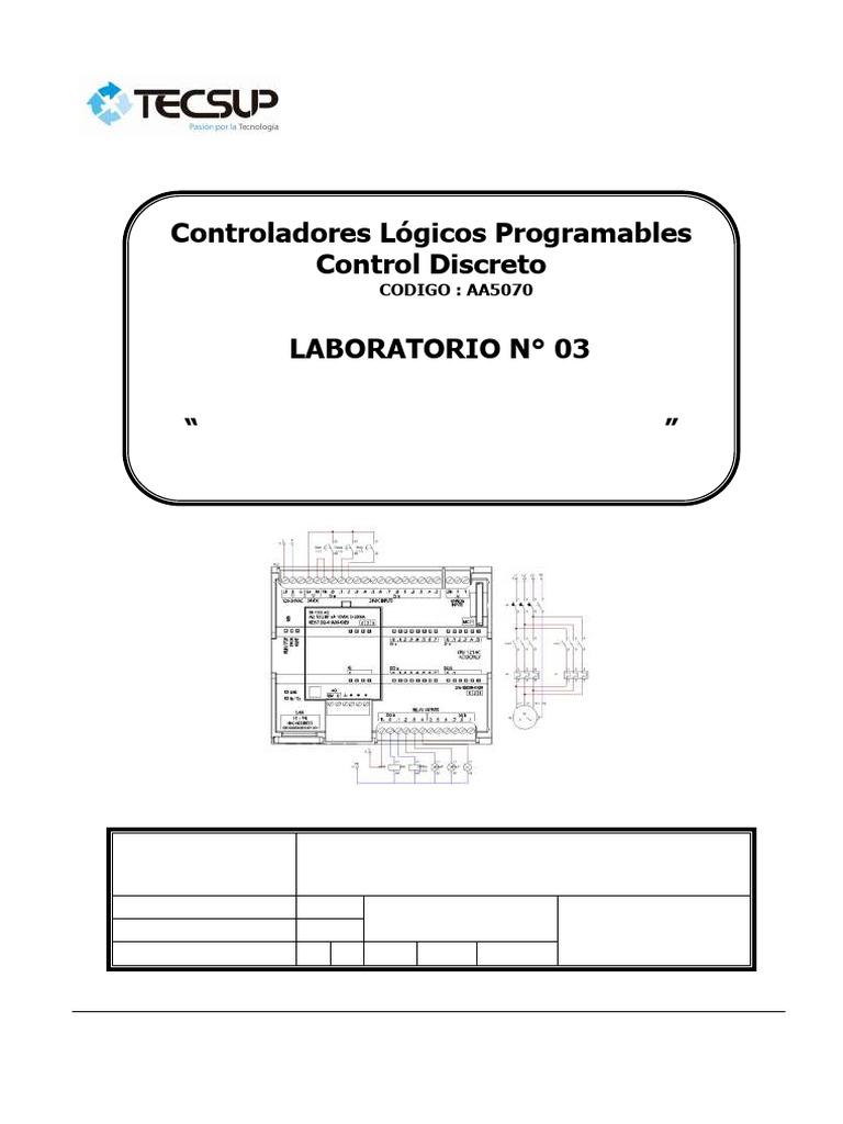 LAB 03 - Diana Huanqui | PDF | Controlador lógico programable | Informática