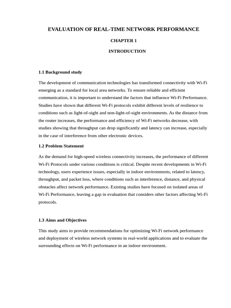 Evaluation of Real | PDF | Wi Fi | Computer Network