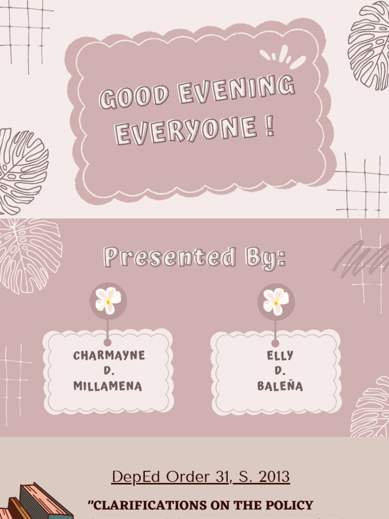 DepEd Order 31 S. 2013 - 20241011 - 095929 - 0000 | PDF