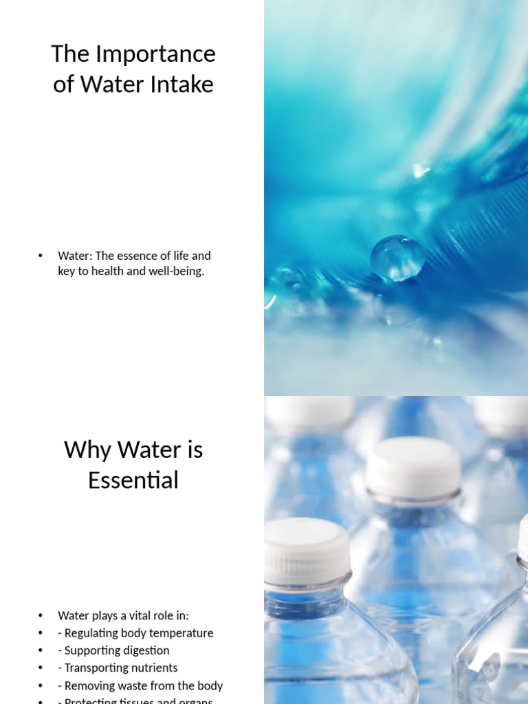 Water Intake Presentation | PDF