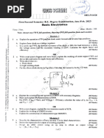Basic Electronics Question Papers | PDF | Operational Amplifier | Rectifier