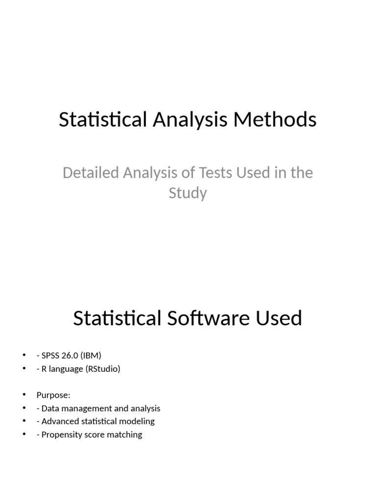 Statistical Methods for Researchers | PDF