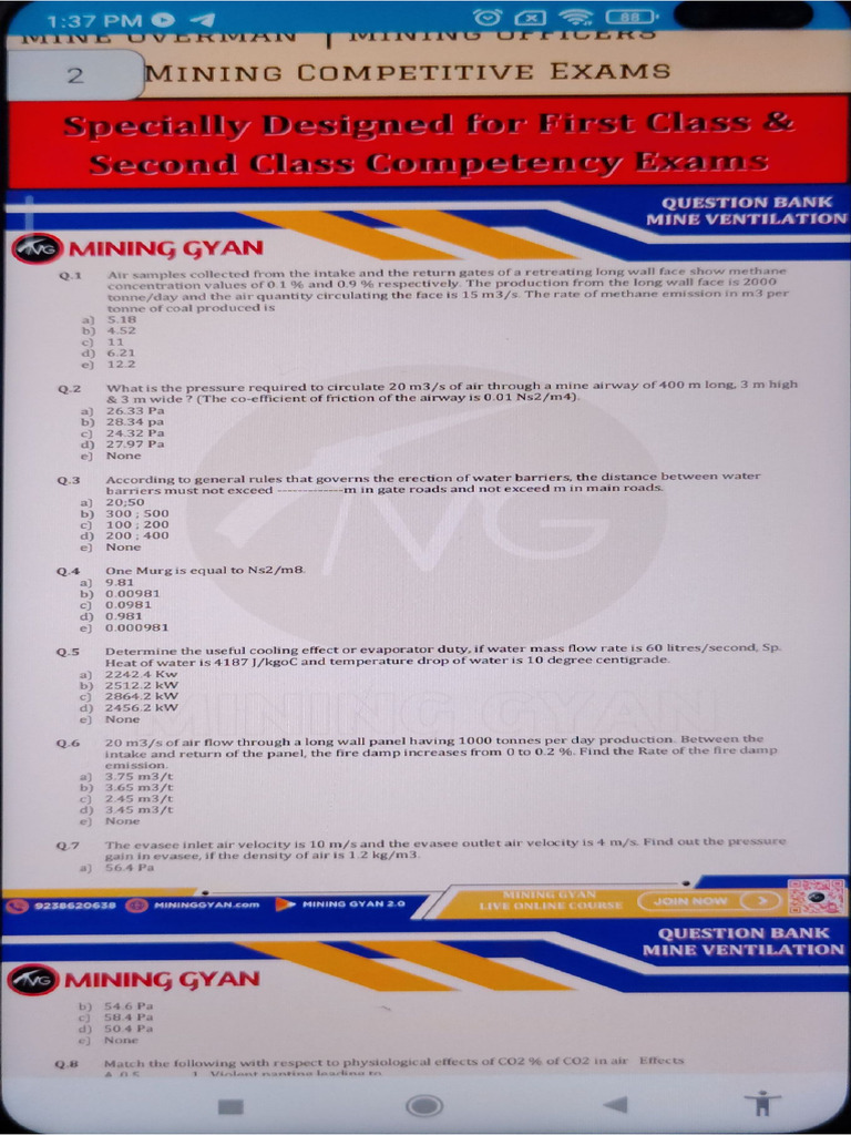 Gas Testing Questions and Answers | PDF