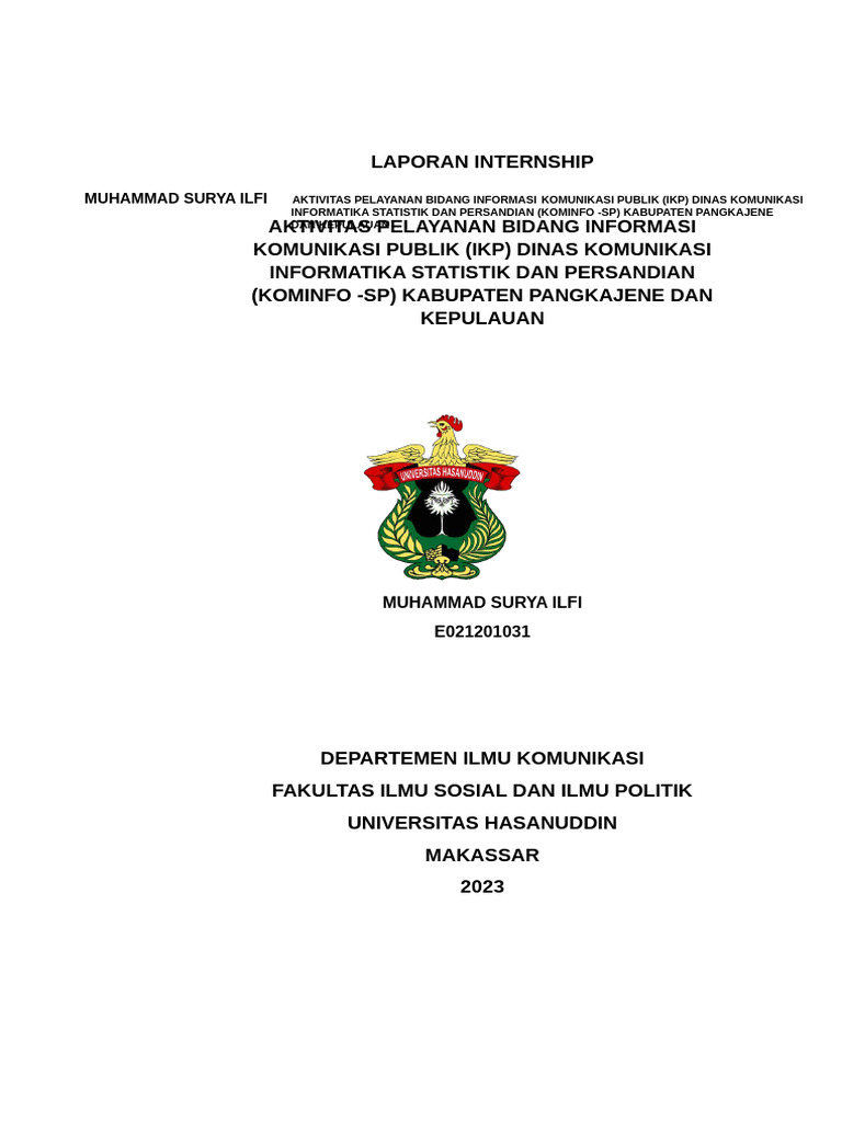 Laporan Magang Muhammad Surya (21 Pages) | PDF