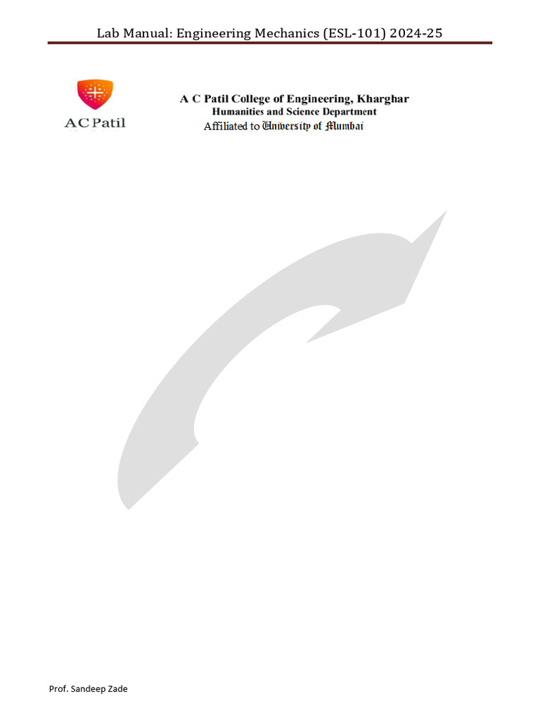 Em Manual 2024-25 | PDF | Friction | Force