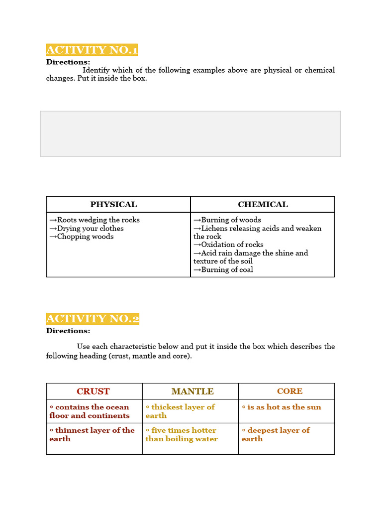 Activity No.1 Science | PDF
