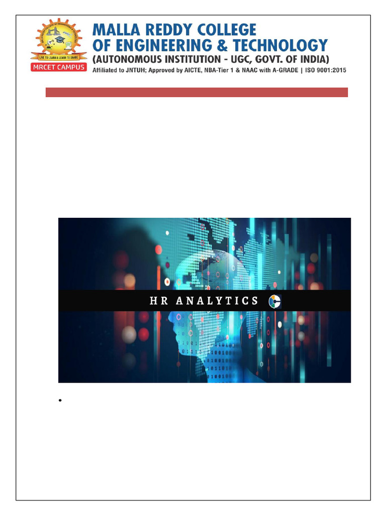 HR Analytics Notes | PDF | Human Resource Management | Analytics