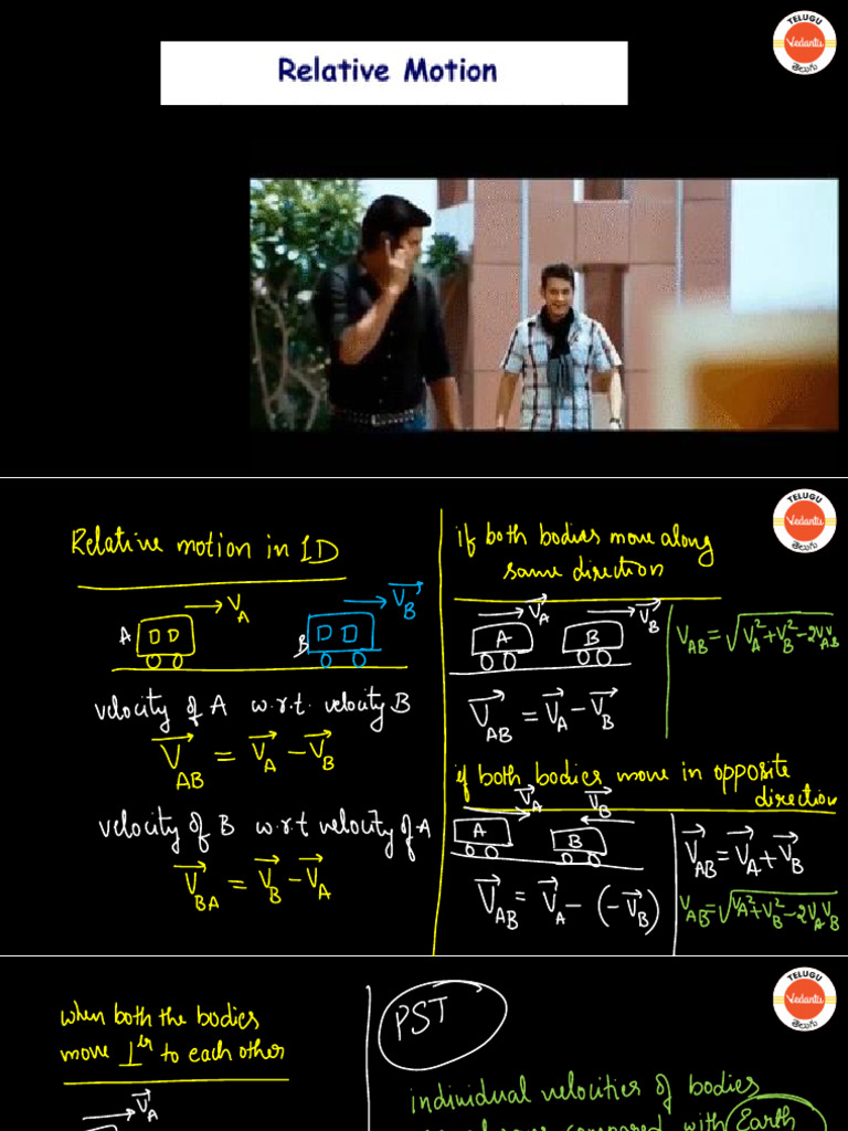 Relative Motion 2024 PDF | PDF