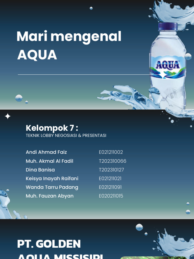 Kelompok 7 Aqua Danone | PDF