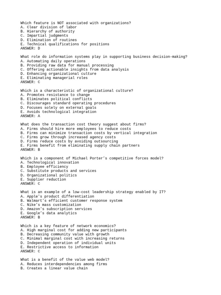 Quiz 3 | PDF | Strategic Management | Business