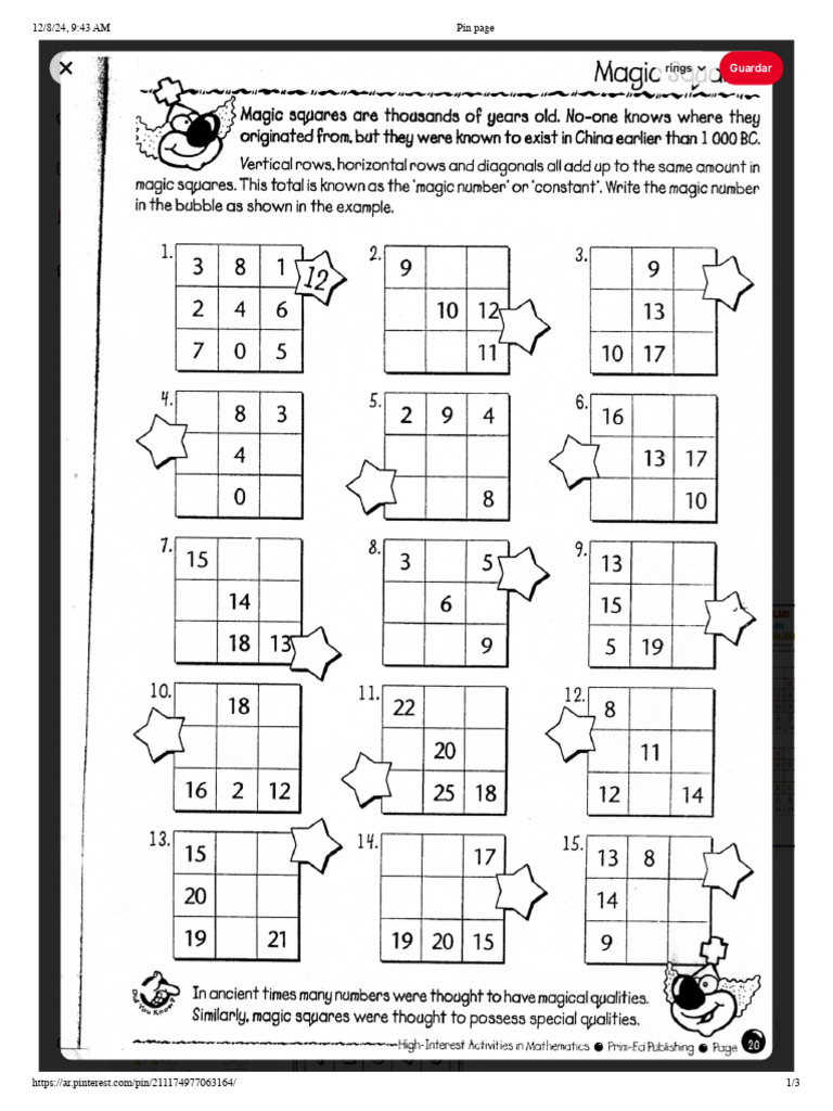 Magic Squares | PDF