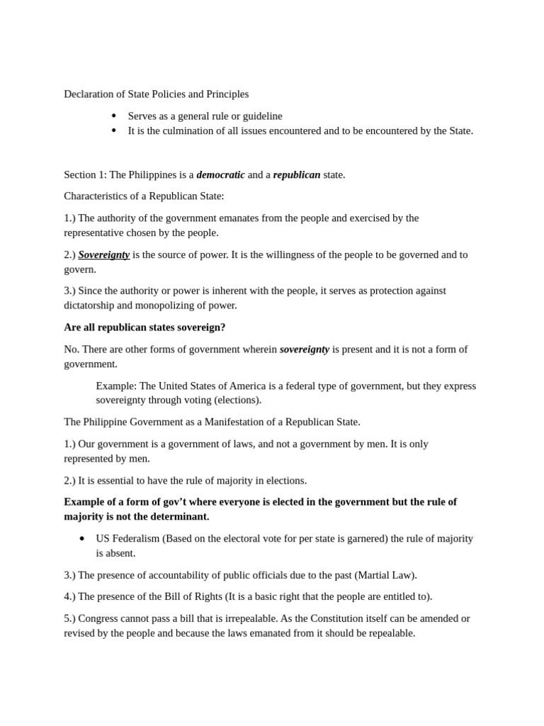 Article 1 to Article 7 Notes | PDF | United States House Of ...