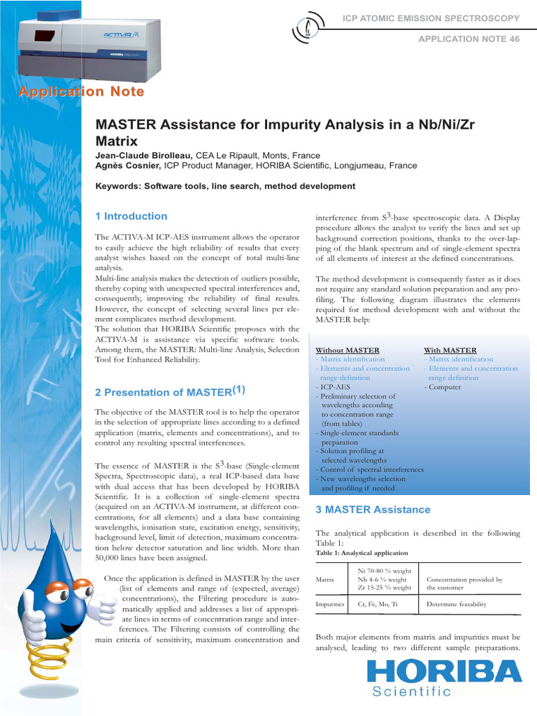 ICP46 MASTER tool | PDF | Spectroscopy | Molecular Physics