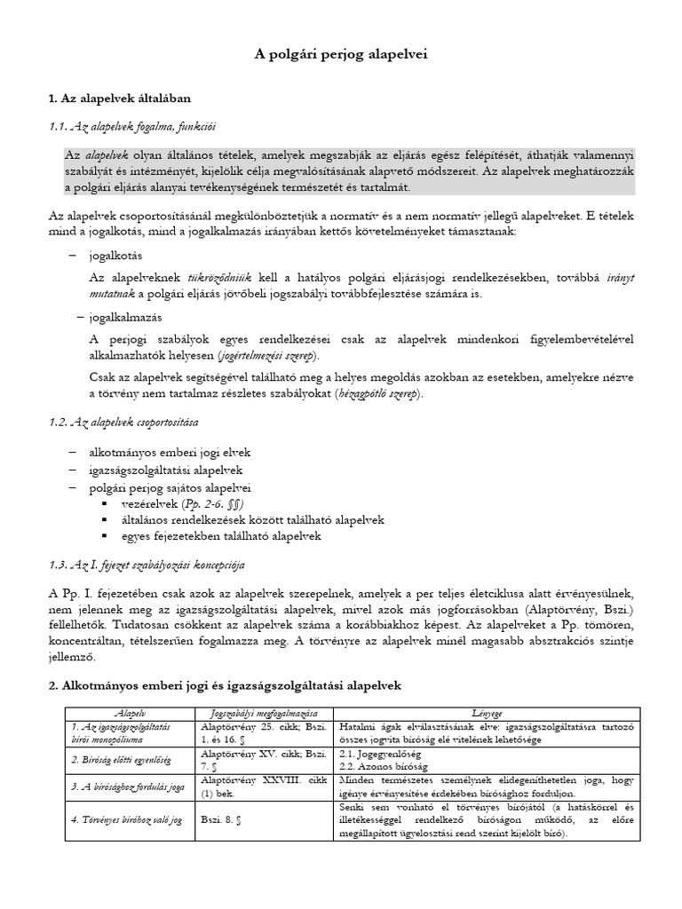 Alapelvek, Bíróságok | PDF