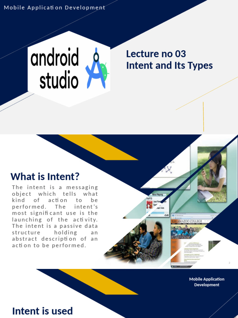 Lecture No 03 Intent and Its Types | PDF | Computer Science | Software ...