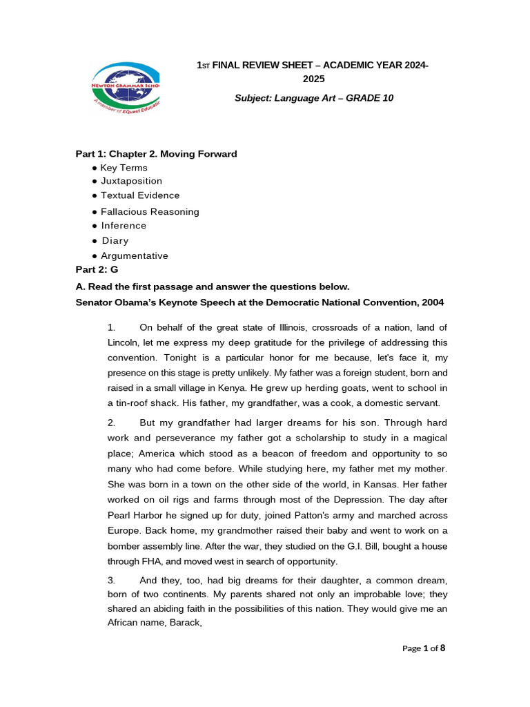 24-25 S1 - 10G S La Revision | PDF