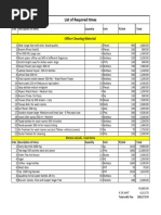 HK List Material PDF | PDF | Housekeeping | Home