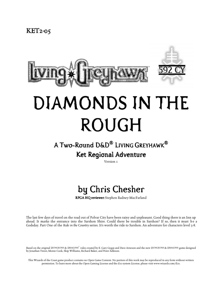 KET2-05 Diamonds in The Rough (3E) | PDF