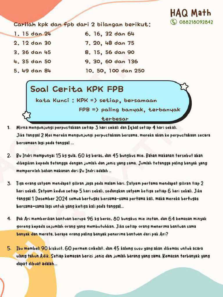 Latihan KPK FPB | PDF