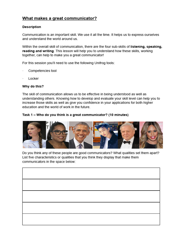 What Makes A Great Communicator | PDF | Communication | Human Communication