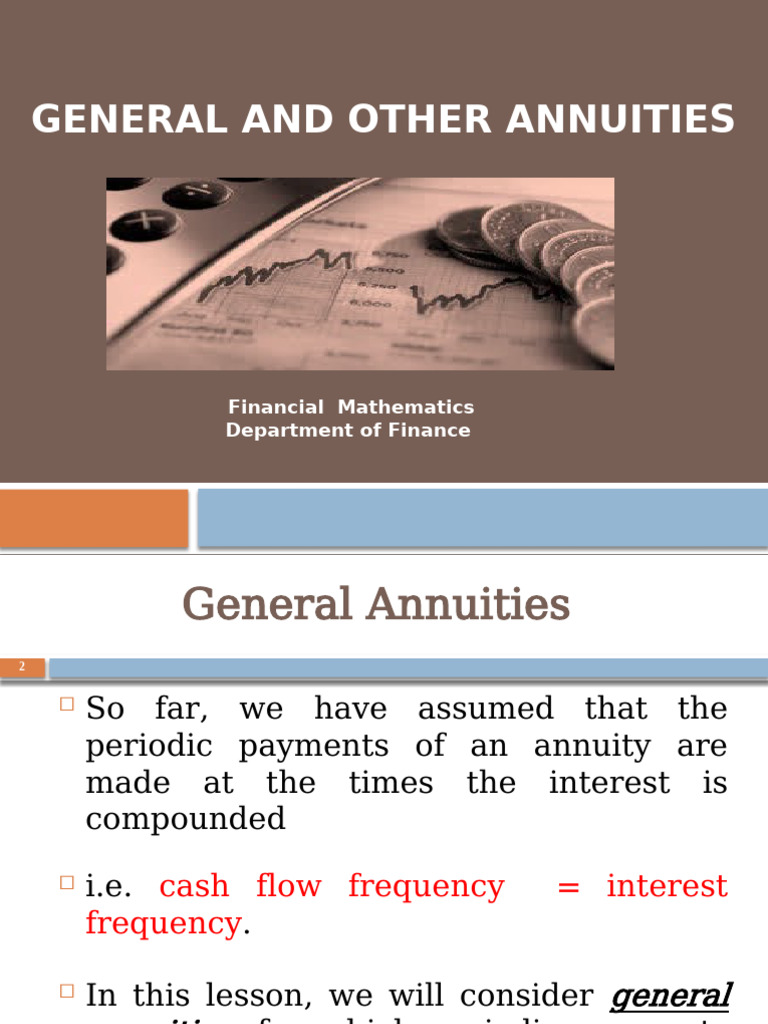 General Annuities and Contingent Payments 3 11 2024 | PDF | Interest ...