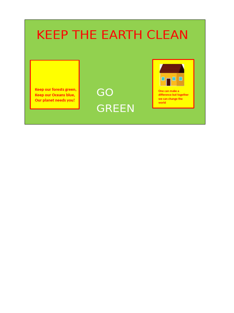 Keep The Earth Clean | PDF