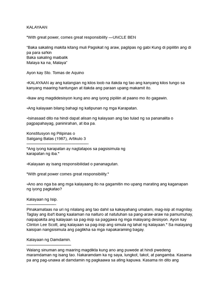 Esp Week 5-6, G10, Q1 | PDF