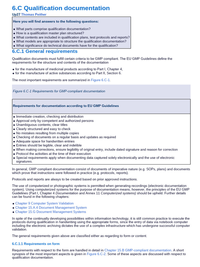 6.C Qualification Documentation | PDF | Risk Management | Risk