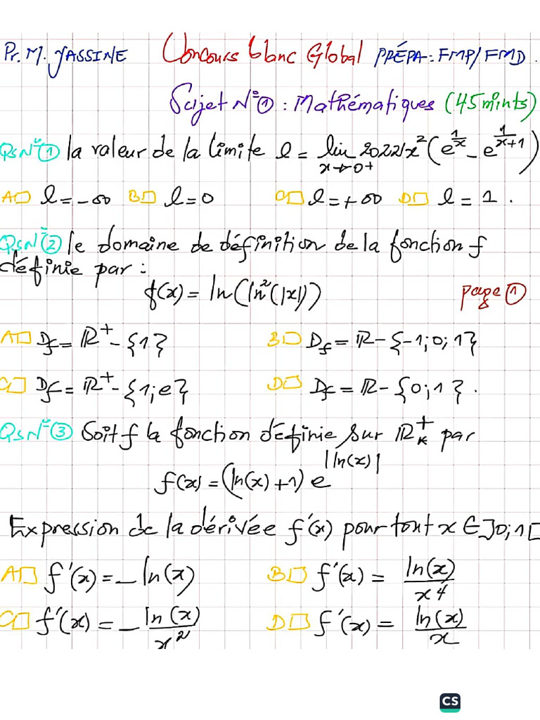 concours en math | PDF