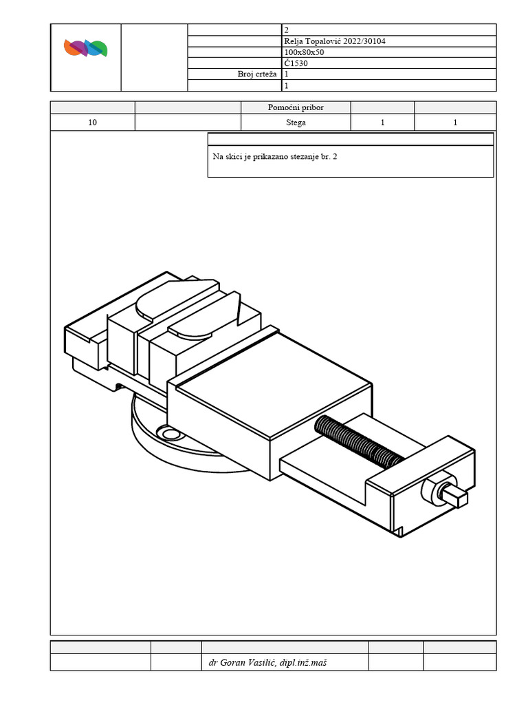 8 Relja Topalović Plan Stezanja | PDF