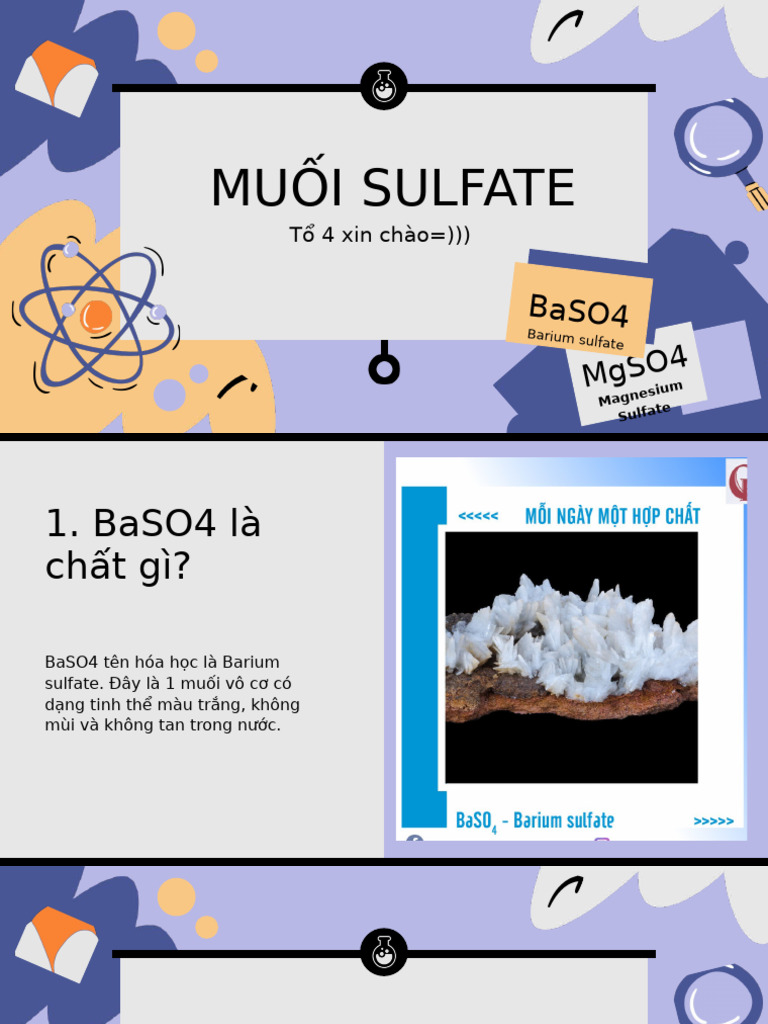 BaSO4 và MgSO4 | PDF