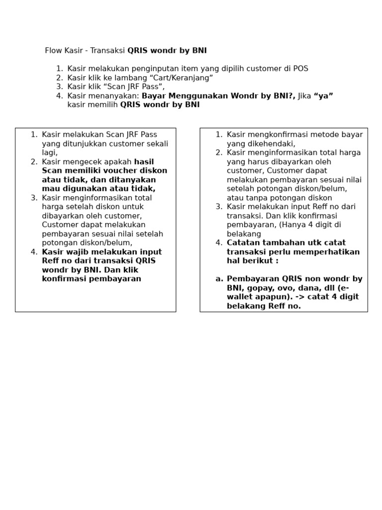 Flow Kasir JRF 2024 | PDF