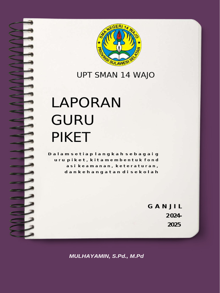 Laporan Guru Piket - BU MUL | PDF