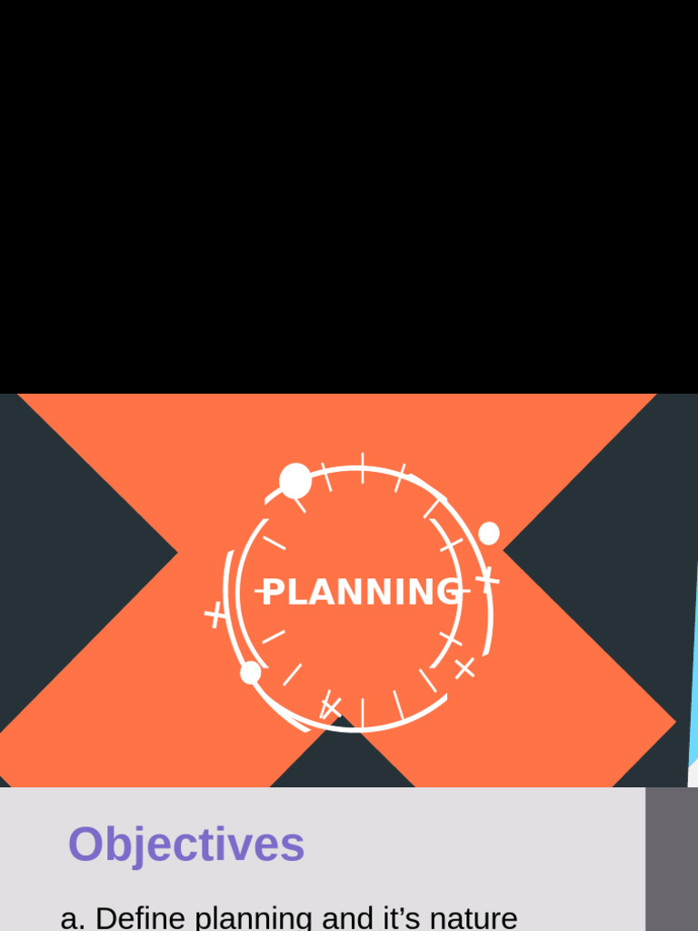 Planning PPT COT | PDF | Strategic Planning | Goal