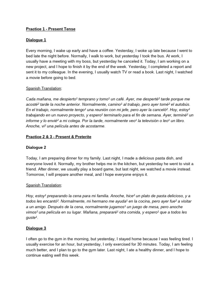 CursoEspañol Practicar | PDF