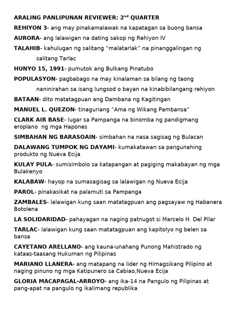 2nd PT ARPAN REVIEWER | PDF