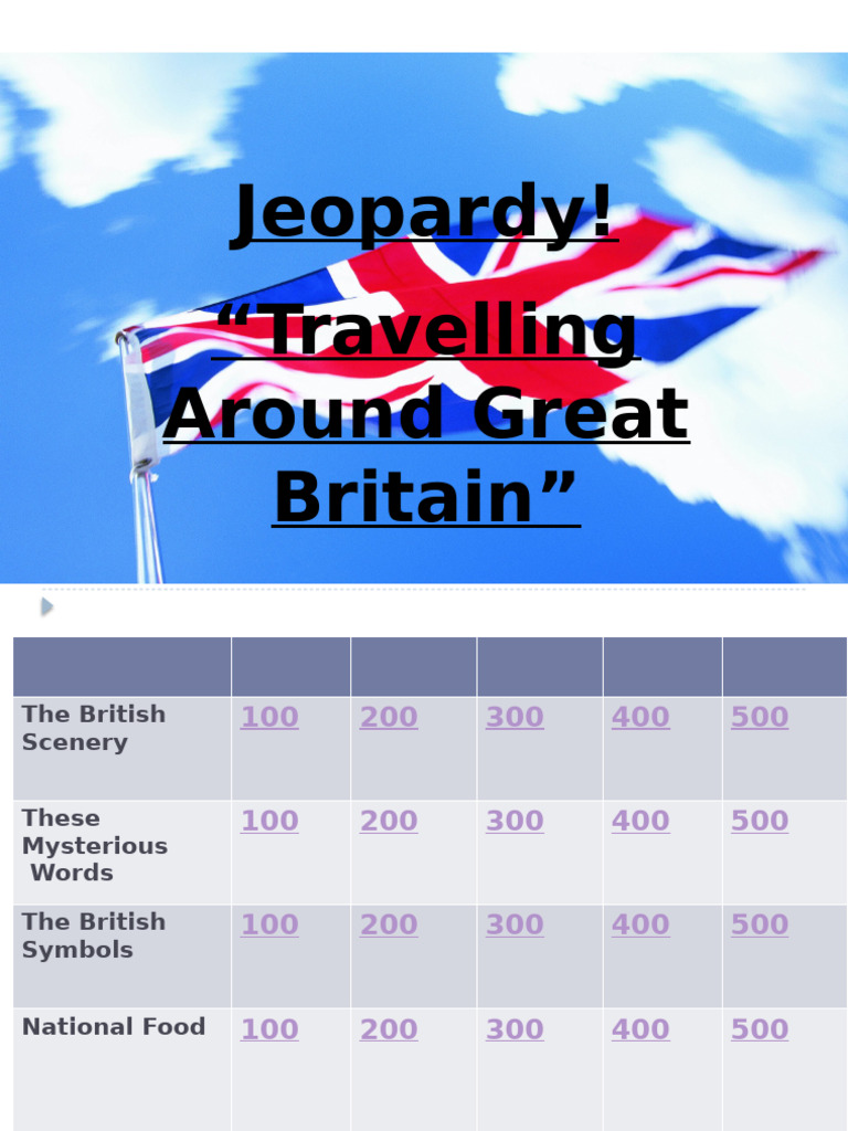 Jeopardy! 2 | PDF | United Kingdom