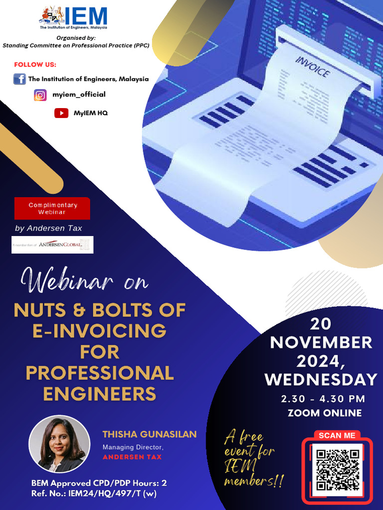 Nuts & Bolts of E-Invoicing For Professional Engineers - Flyer | PDF ...