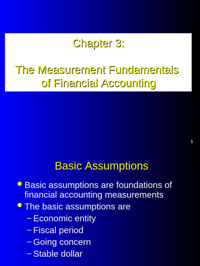 Chapter 3 Measurement Fundamentals of Financial Accounting Students | PDF | Historical Cost ...