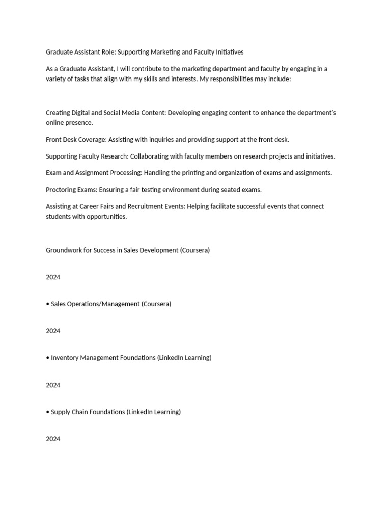 Graduate Assist-WPS Office | PDF