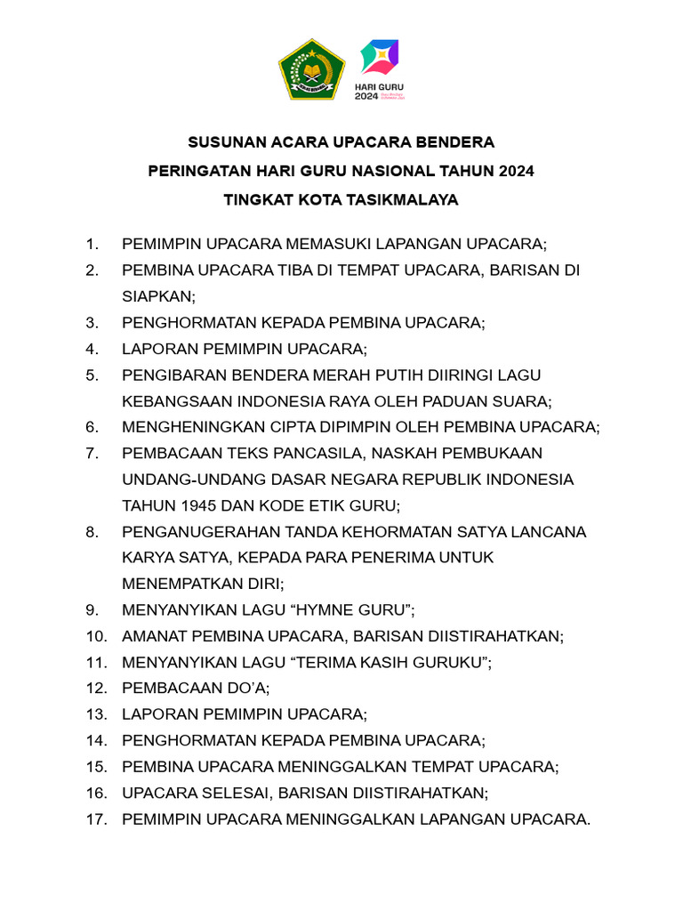1. SUSUNAN ACARA_HGN 2024 rev | PDF