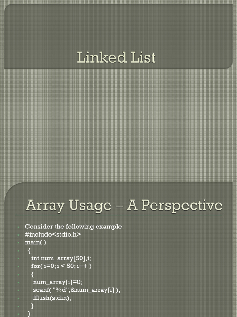 Unit 3 Linked List | PDF | Pointer (Computer Programming) | Computer ... Unit 3 Linked List | PDF | Pointer (Computer Programming) | Computer ...